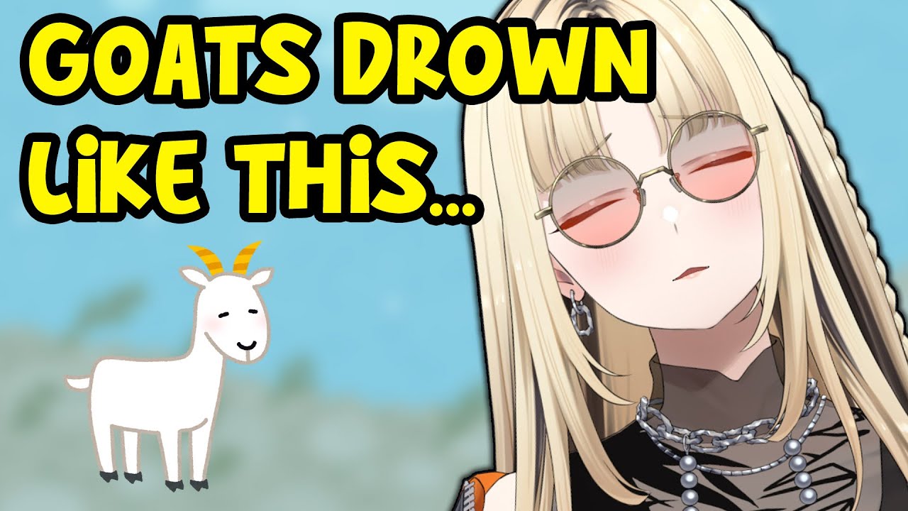 Niko goes crazy and starts imitating a goat and Goofy drowning ...