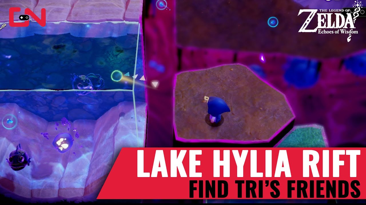 Zelda Echoes of Wisdom Lake Hylia Rift Dungeon Walkthrough - YouTube