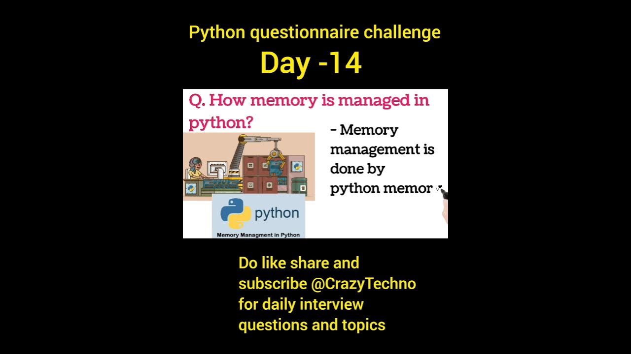 Python Memory Management Python Codinginterview Interview C Java Shorts Pythontricks