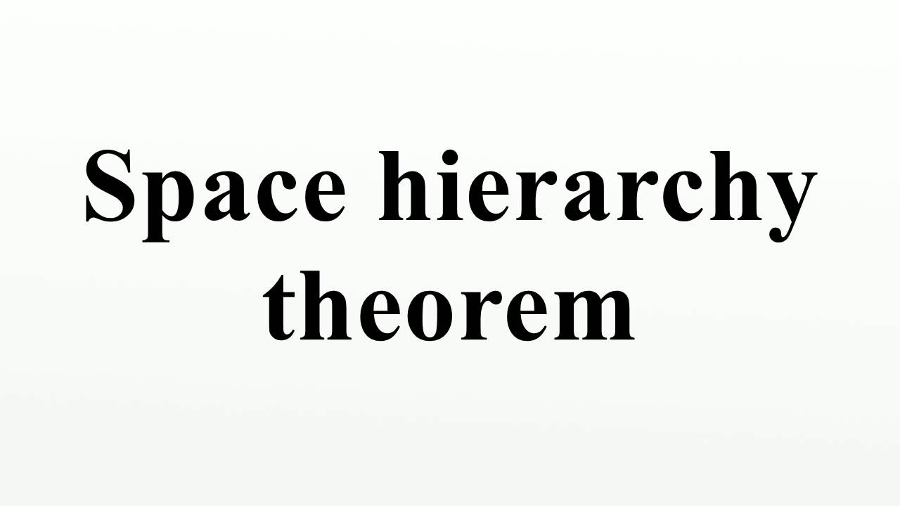 Space hierarchy theorem - YouTube