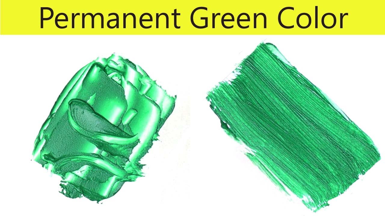 Permanent Green Color - How To Make Permanent Green Color - Color ...
