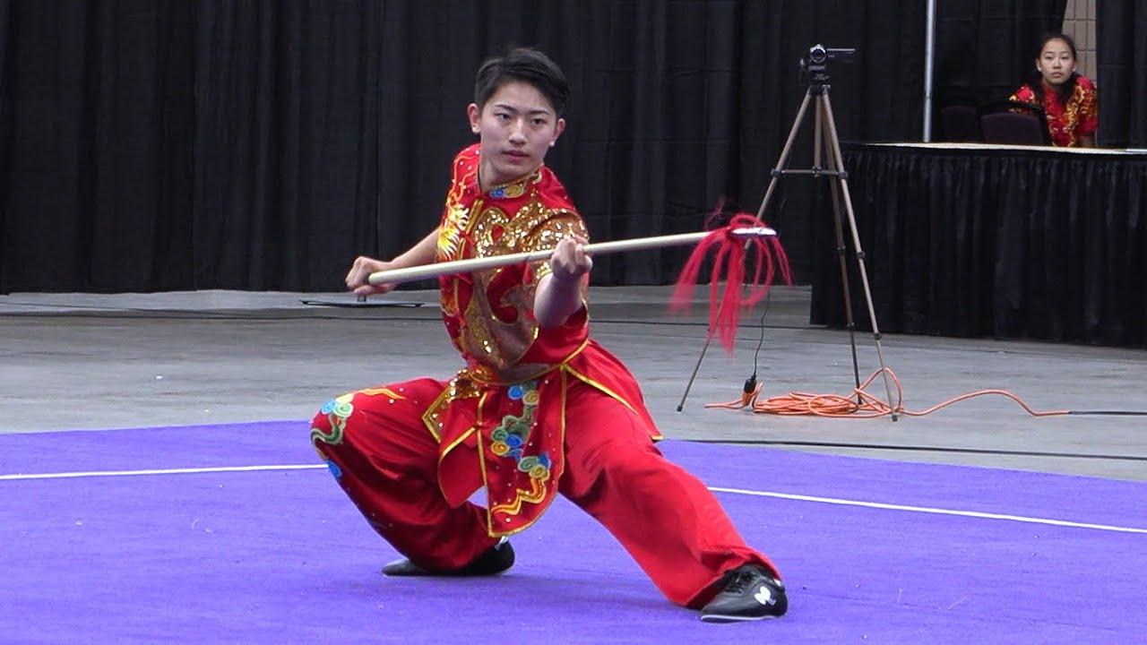 Alan Huang - Male Qiangshu - 1st Place 9.506 - USA ADULT WUSHU TEAM TRIALS 2023 - YouTube