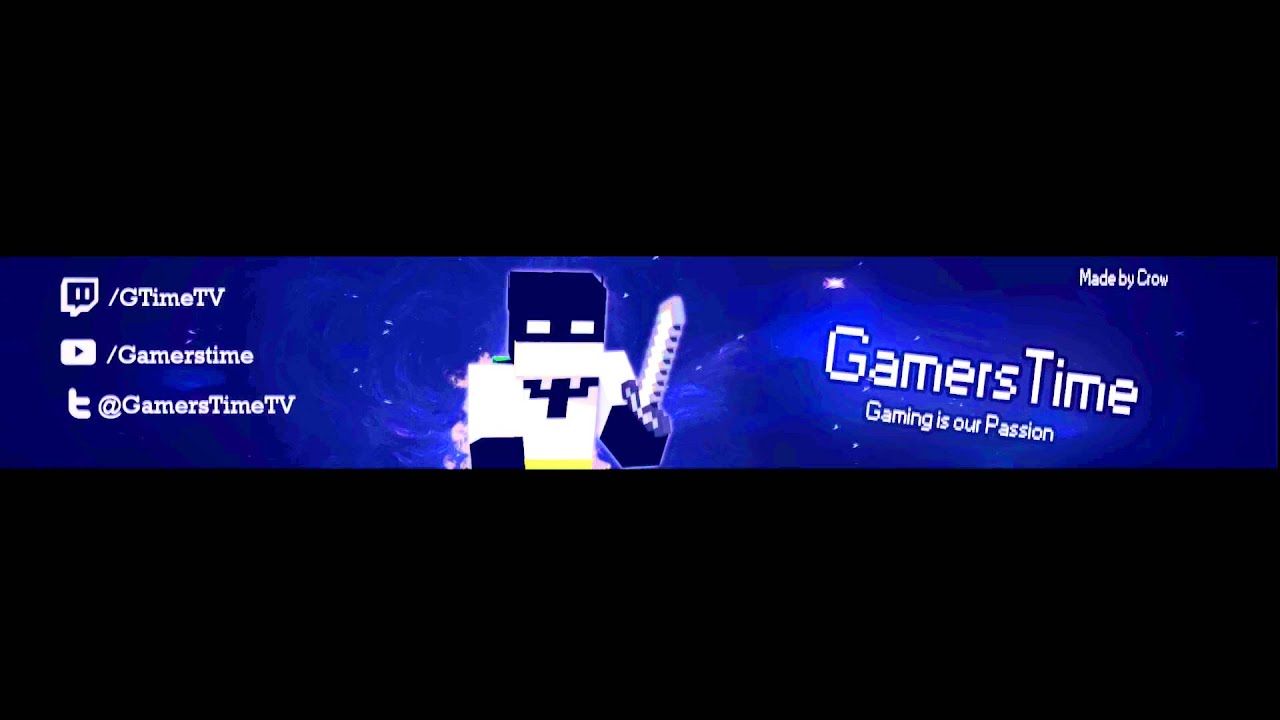 Minecraft Banner | Gamerstime | Made by Crow [FANBANNER] - YouTube