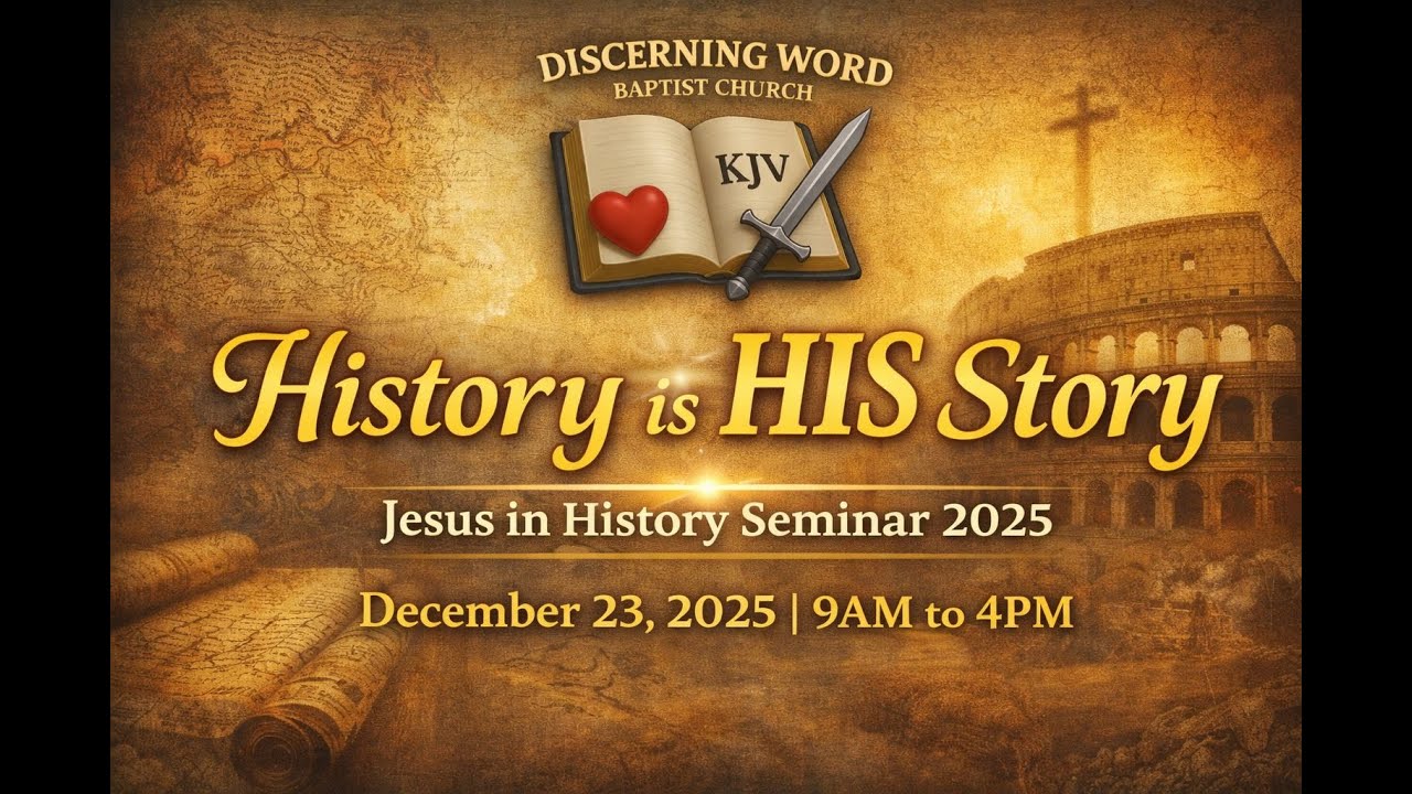 History is HIS Story - Part 2 - Jesus in History Seminar 2025 - YouTube