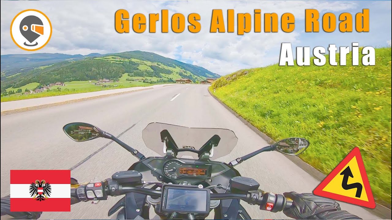 Up the Gerlos Alpine Road on BMW R1200RS [pure engine sound] on board ...