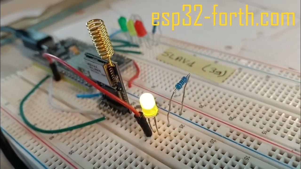 ESP32forth: Clignotement d'une LED par timer - YouTube