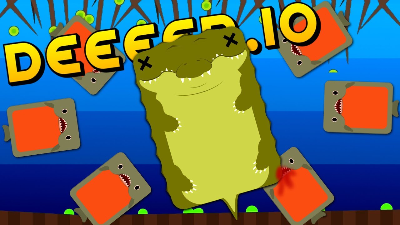 PIRANHA CROCODILE FEEDING FRENZY - Deeeep.io Gameplay (Update) - YouTube