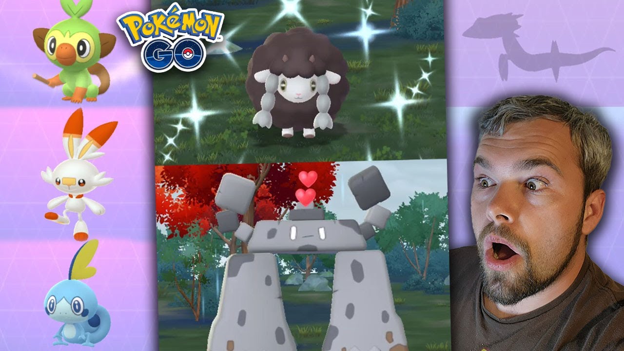 Shiny Wooloos Caught & Evolved! Stonjourner!? Gen 8 is Here! (Pokémon ...