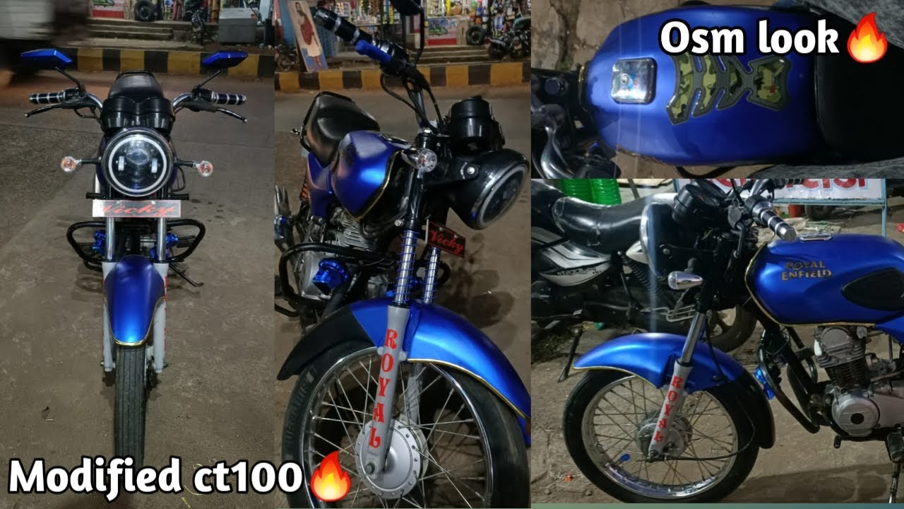 Modified Bajaj ct100|Techno shubham| - YouTube