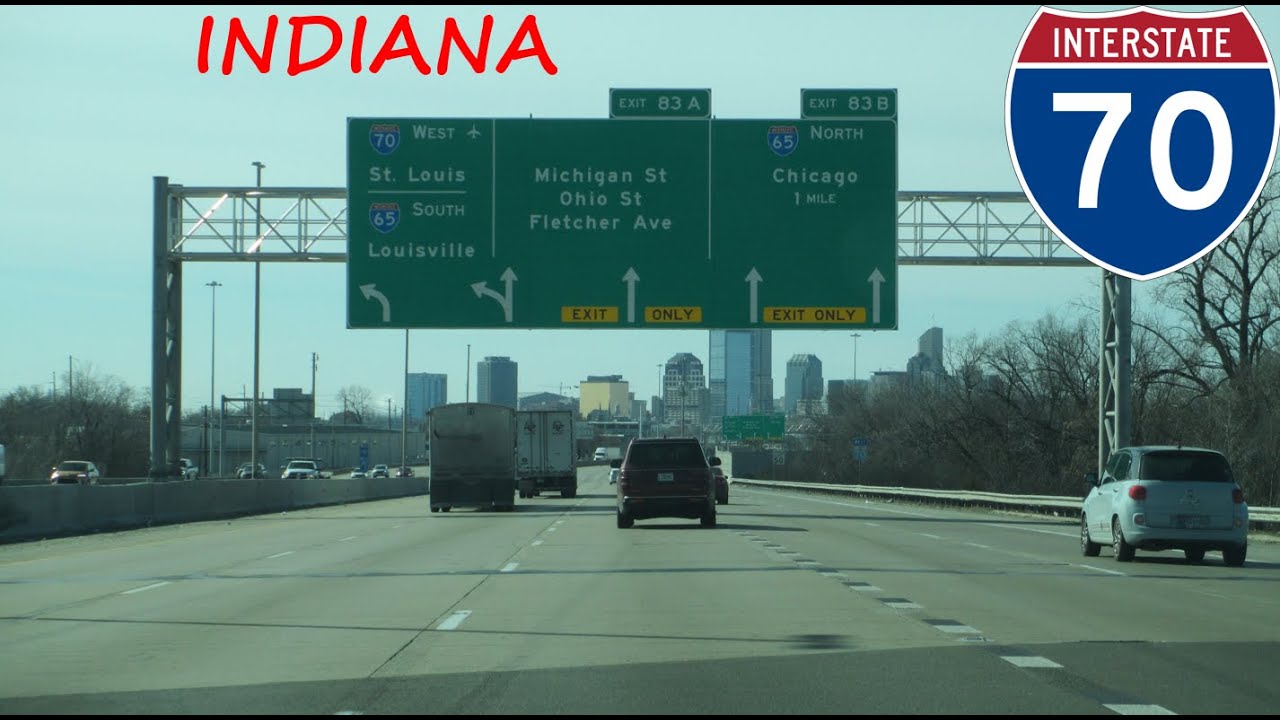 Interstate 70 - Indiana westbound [FULL LENGTH VIDEO] - YouTube