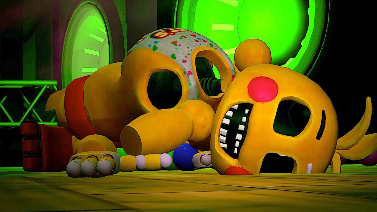 Toy Chica Trying To Control Monty Course Gets Destroyed - Five Nights ...