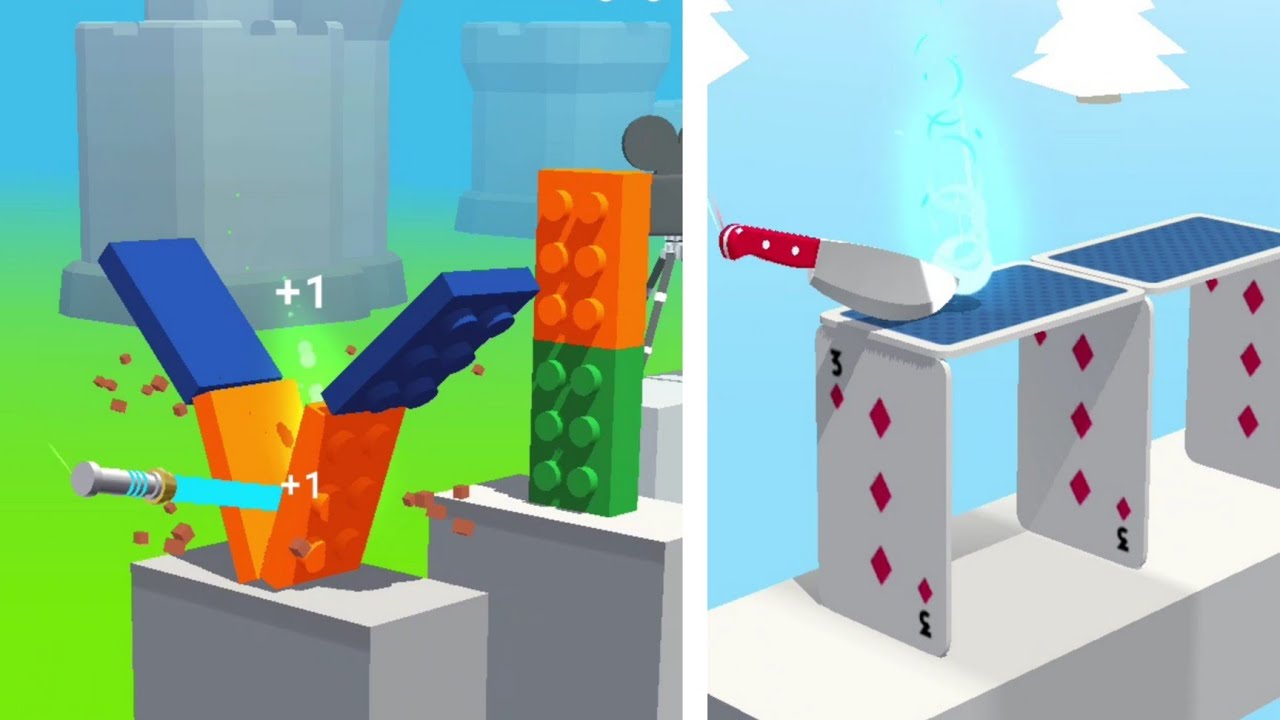 Slice it all! Very Satisfying and Relaxing Slicing Game - YouTube