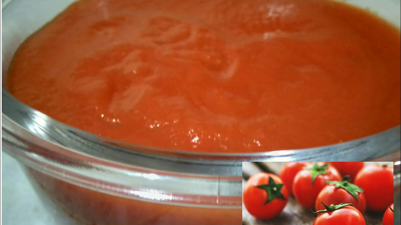 Homemade tomato ketchup /how to make tomato ketchup at home /tomato ...