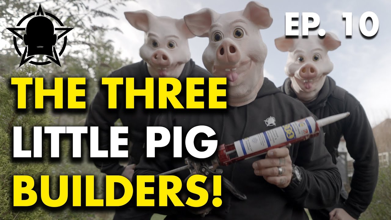 THE THREE LITTLE PIG BUILDERS 😂 - YouTube