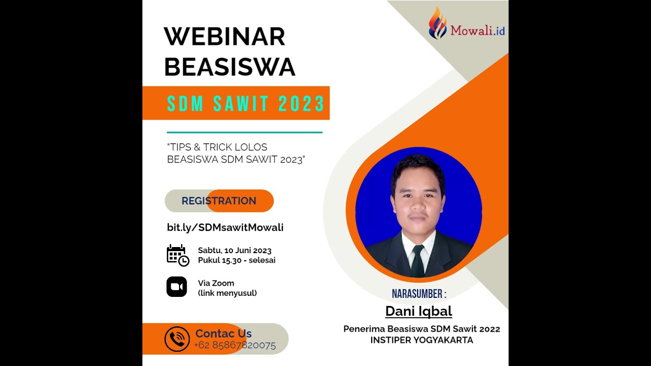 Webinar Beasiswa : Tips & Trick Lolos Beasiswa SDM Sawit 2023 - YouTube