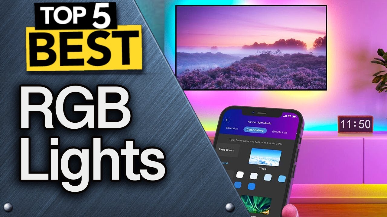 TOP 5 Best RGB Lights for desk setup - YouTube