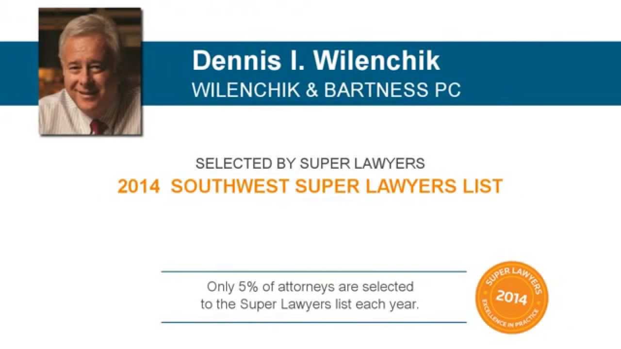 Dennis Wilenchik Super Lawyers Recognition Video Plaque - YouTube
