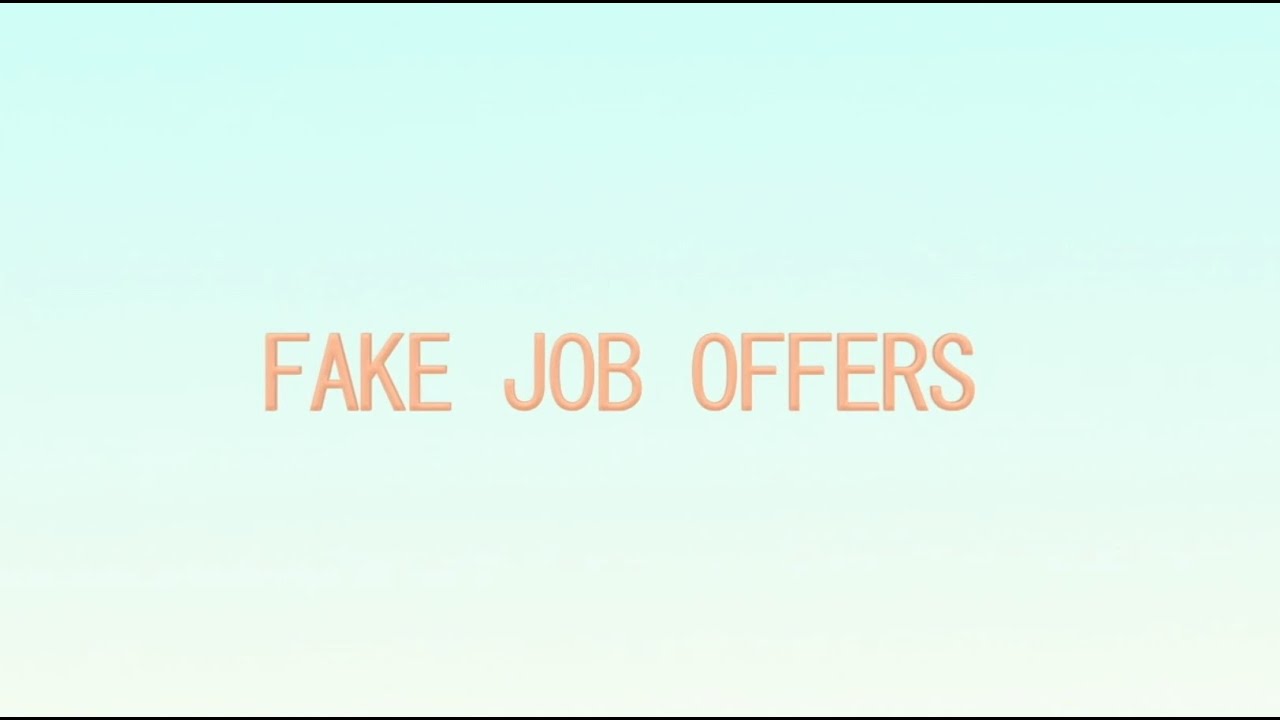 Cyber Security : Fake Job Offers (Khasi) - YouTube