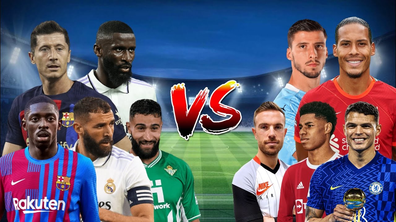 La Liga VS EPL Araujo, Kane, Saka, Dembele, Valverde, Van Dijk - YouTube