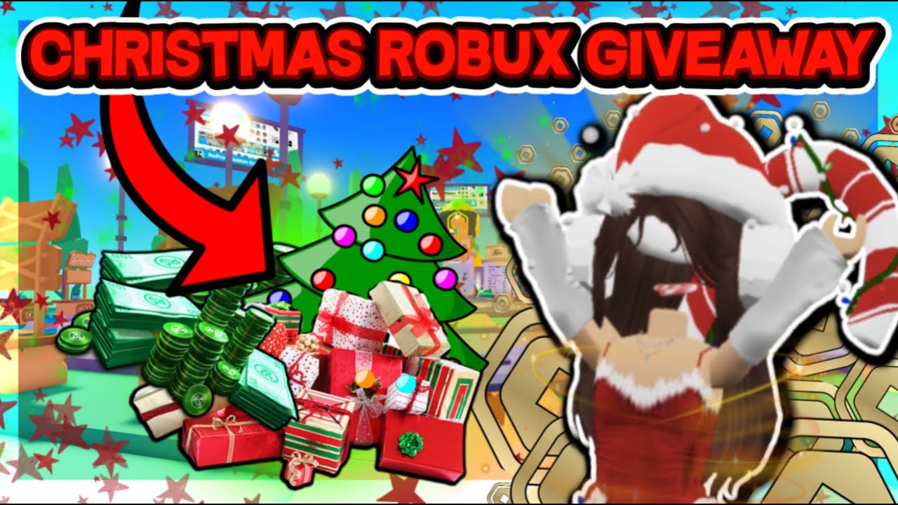 MY CHRISTMAS ROBUX GIVEAWAY!! 😱🎄 - YouTube