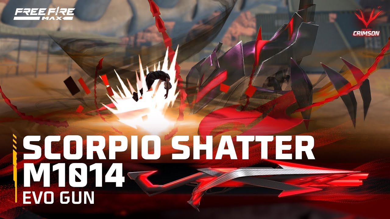 Scorpio Shatter M1014 | New Evo Features | Garena Free Fire MAX - YouTube