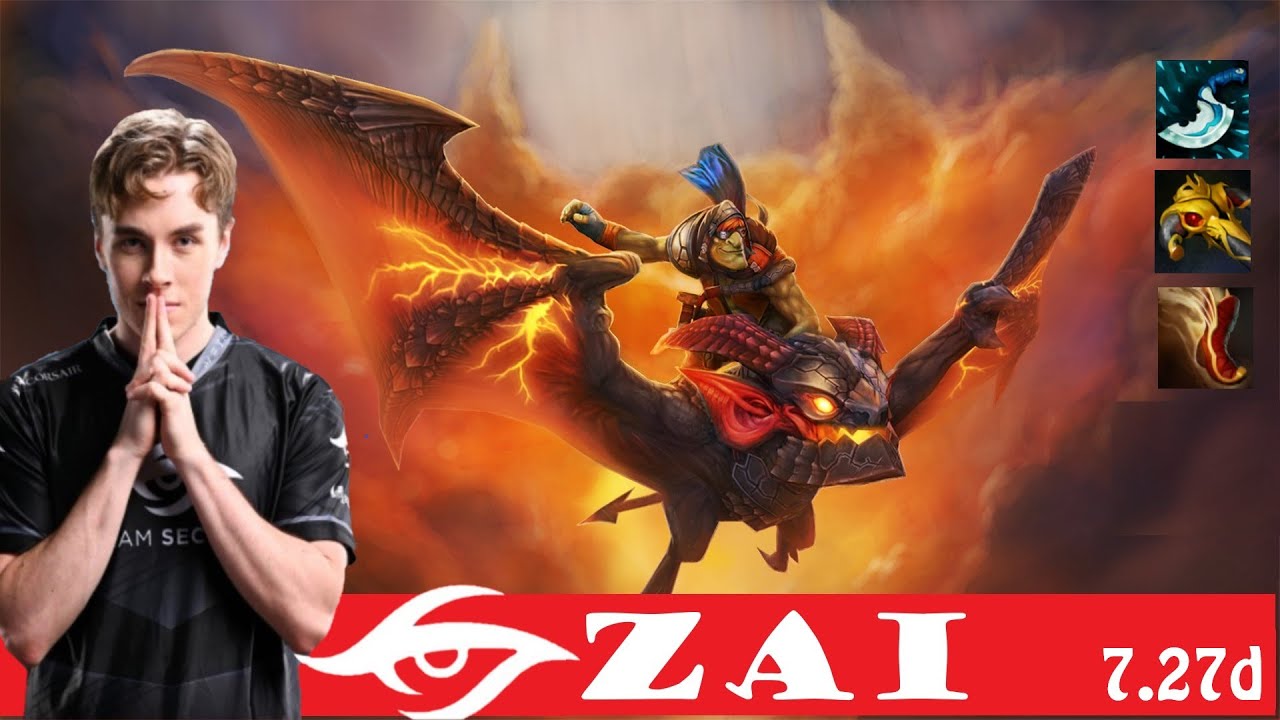 [DOTA 2] Team SECRET.zai the BATRIDER [OFFLANE] [7.27D] - YouTube