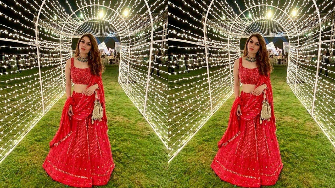 Red Lehenga Design || Bridal Simple Red Lehenga Pattern - YouTube