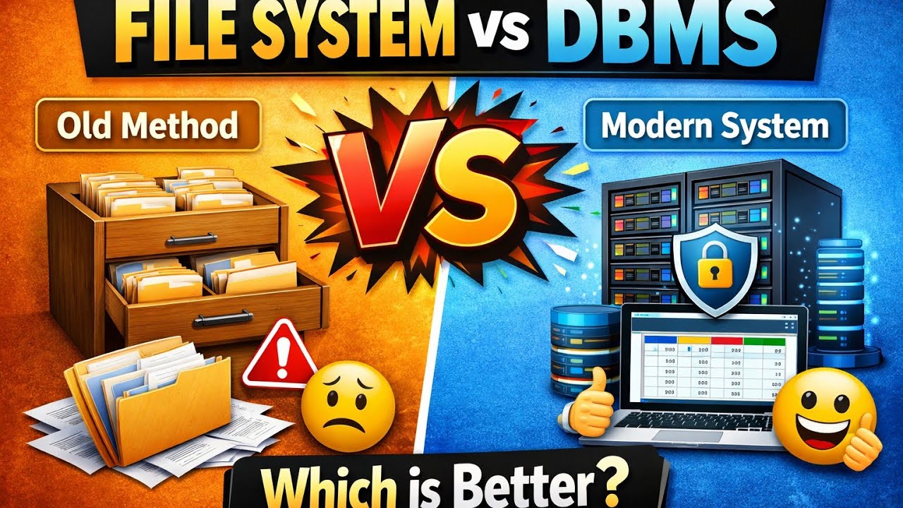 “File System vs DBMS – Difference Explained in Telugu | Real Life ...