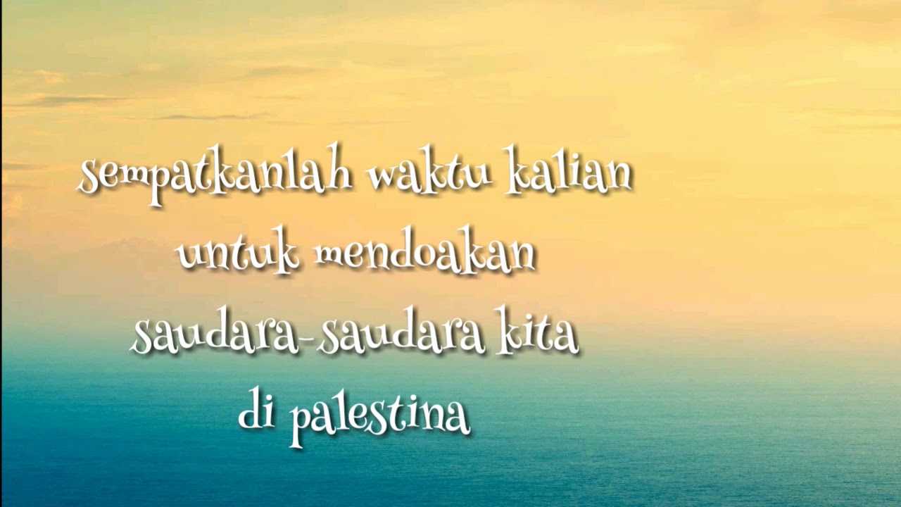 Doa Untuk Palestina - YouTube