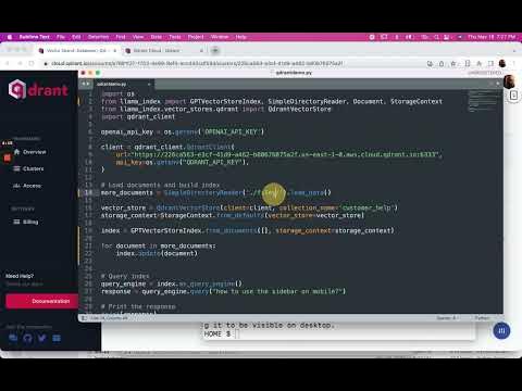 How to use Qdrant Vector Search with LlamaIndex - YouTube