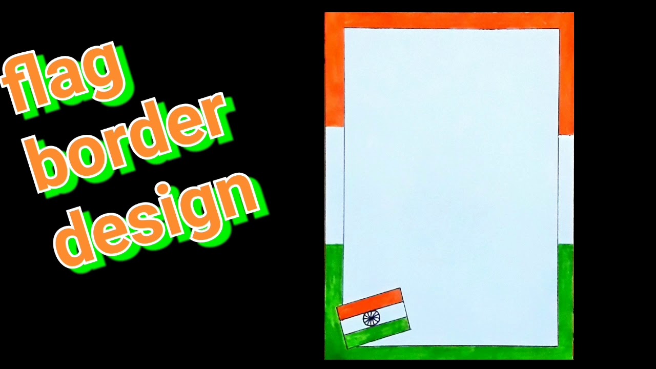 Flag | Flag border design for projects on paper | a4 front page design ...