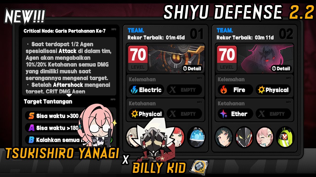 New Shiyu Defense Zenless Zone Zero 2.2 | Billy New Drive Disc X Yanagi ...