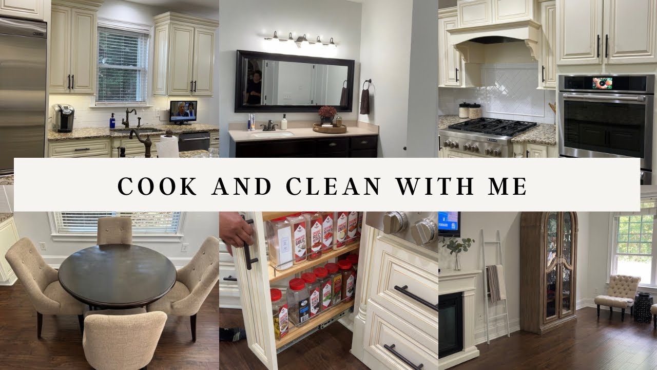 COOK AND CLEAN WITH ME/TRYING A NEW BREAKFAST RECIPE/ COOKING AND ...