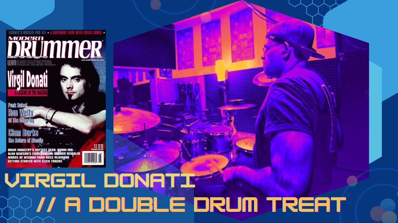VIRGIL DONATI - A DOUBLE DRUM TREAT | feat. also GARY NOVAK, TONY ...