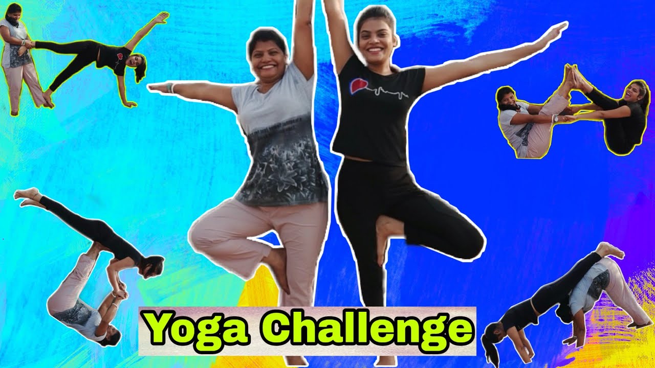 Yoga Challenge with my mom|| I tried weird Yoga Poses with my mom ...