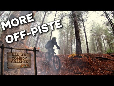 FREEZING FOG & COMEDY CRASHES! ️ | Sketchy Off-Piste MTB at Sherwood ...