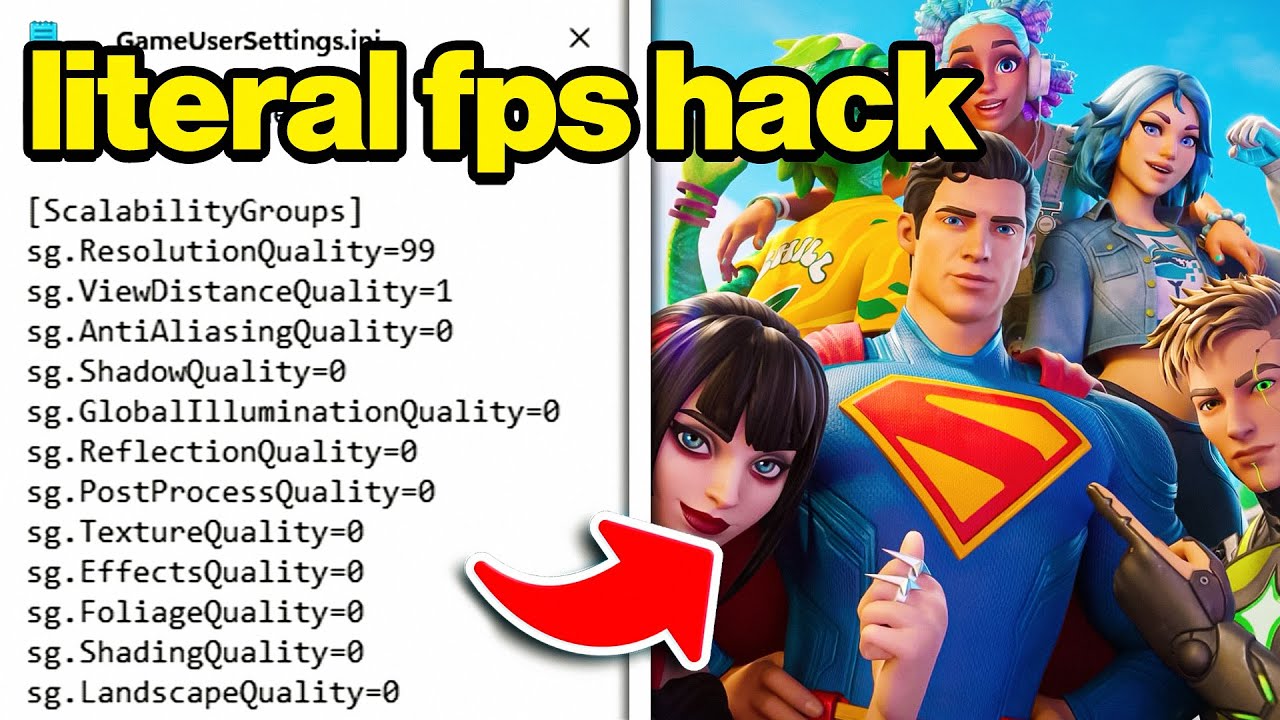 BEST Fortnite Super Game User Settings Config (FPS BOOST & NO DELAY ...