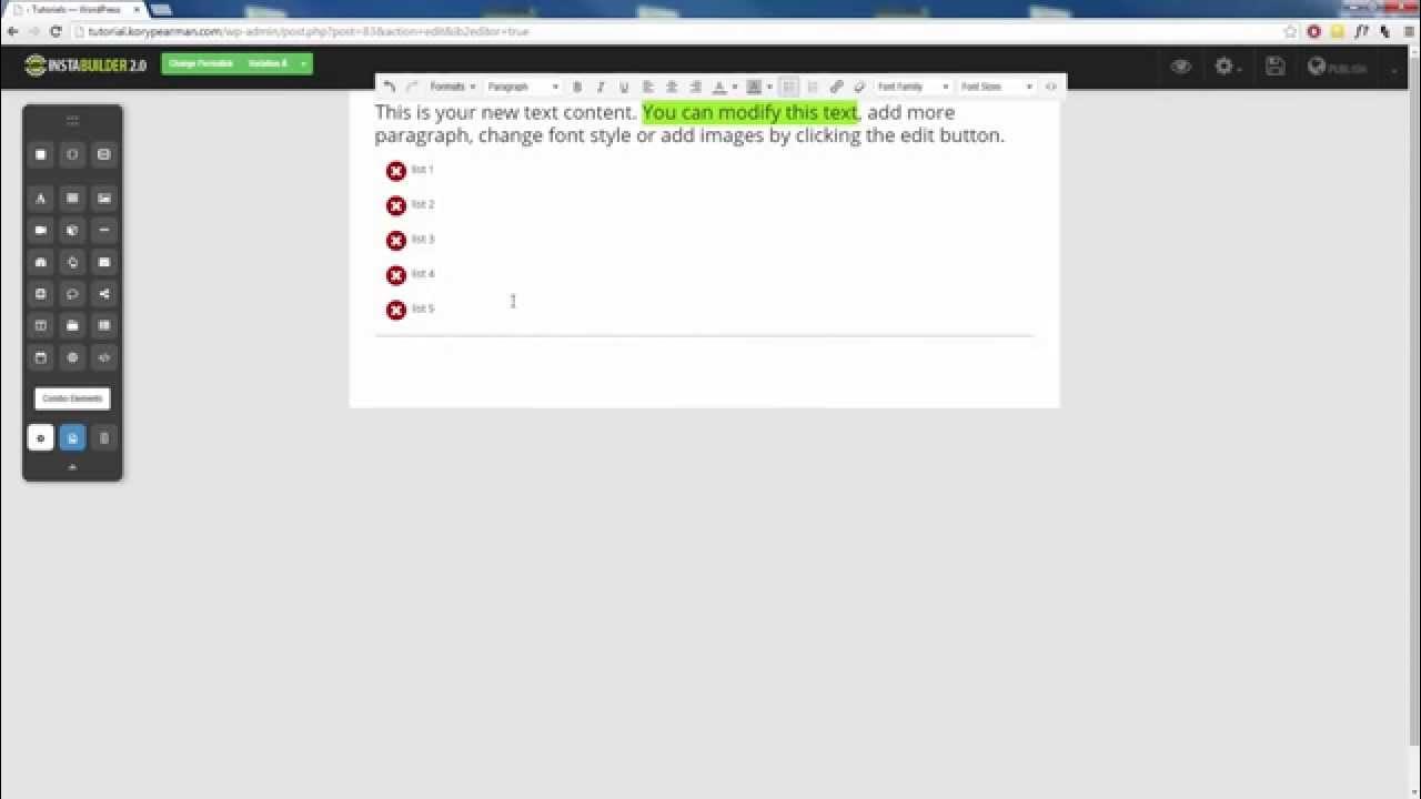 InstaBuilder 2.0 Review & Tutorial (Part 15) - How To Use Text Formatting - YouTube
