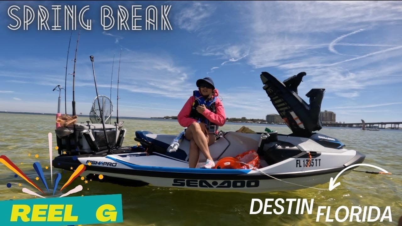 SPRING BREAK 2024 DESTIN FLORIDA - Crab Island and HarborWalk - YouTube