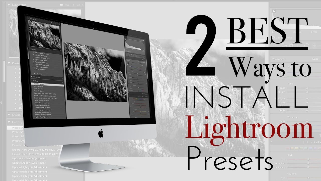 The 2 BEST Ways to Install Adobe Lightroom Develop Presets - YouTube