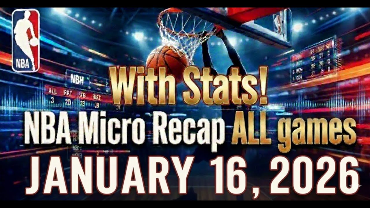 Recap of all NBA games on January 16, 2026 in the regular NBA season ...