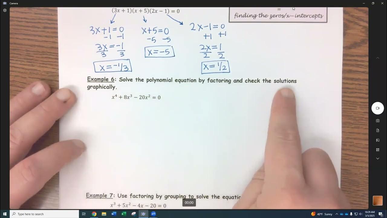 Solving Polynomial Equations - YouTube