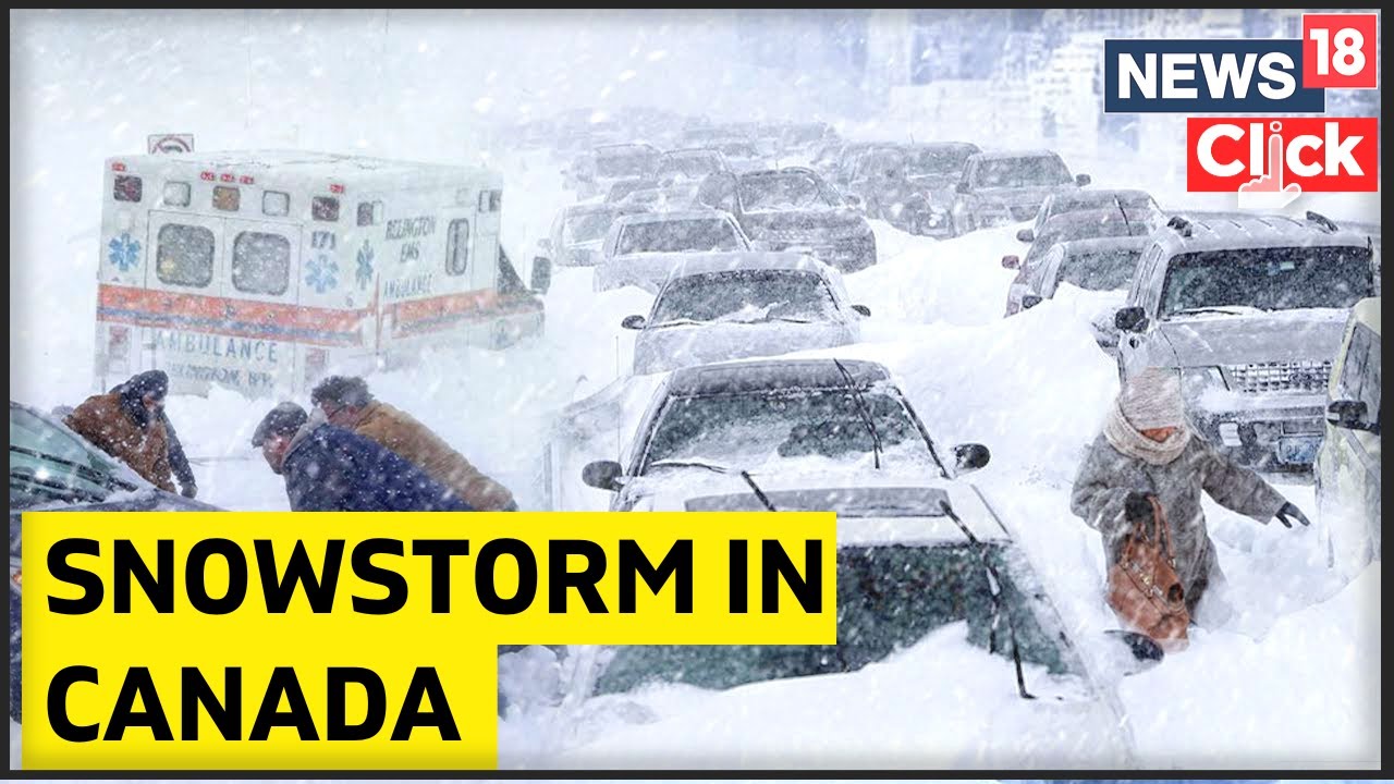 Snow Storm In Canada | Major Snow Storm Leaves Behind An Ice Town In ...