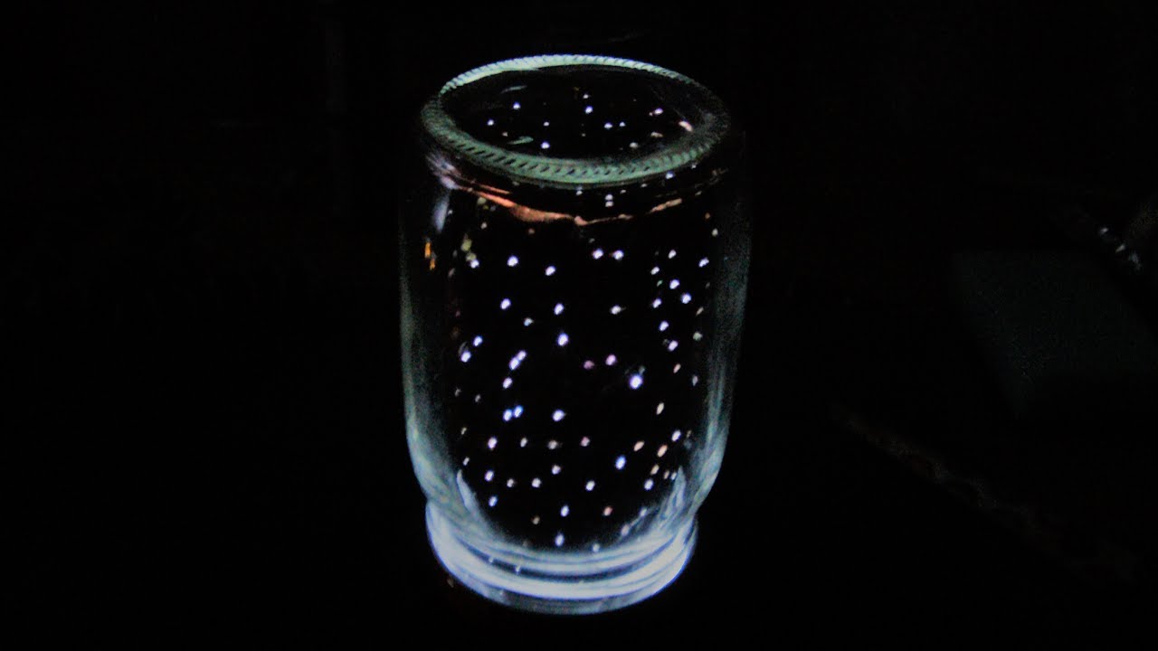 How To Make A Galaxy Star Light Jar - YouTube