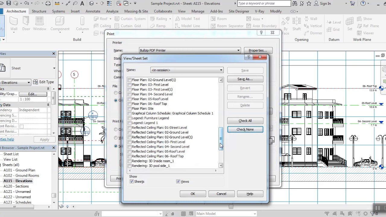 Lec 84 Print From Revit - YouTube