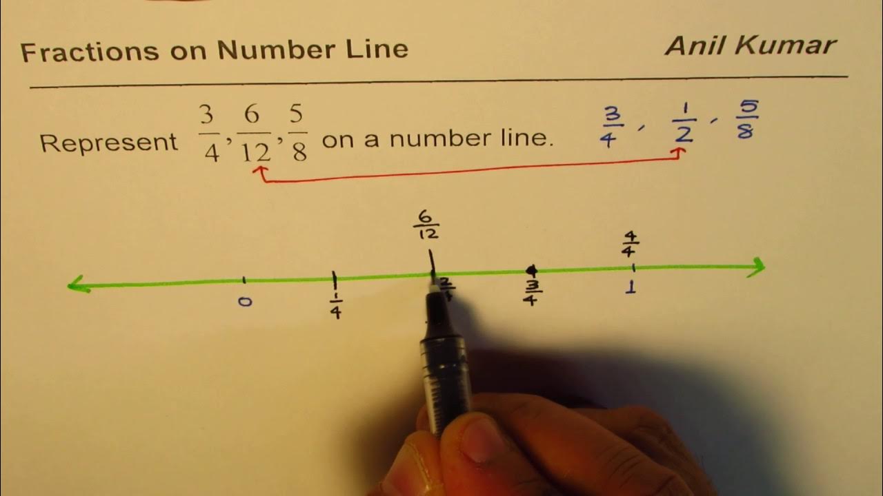 How to Represent Fractions with Different Denominators on Number Line - YouTube