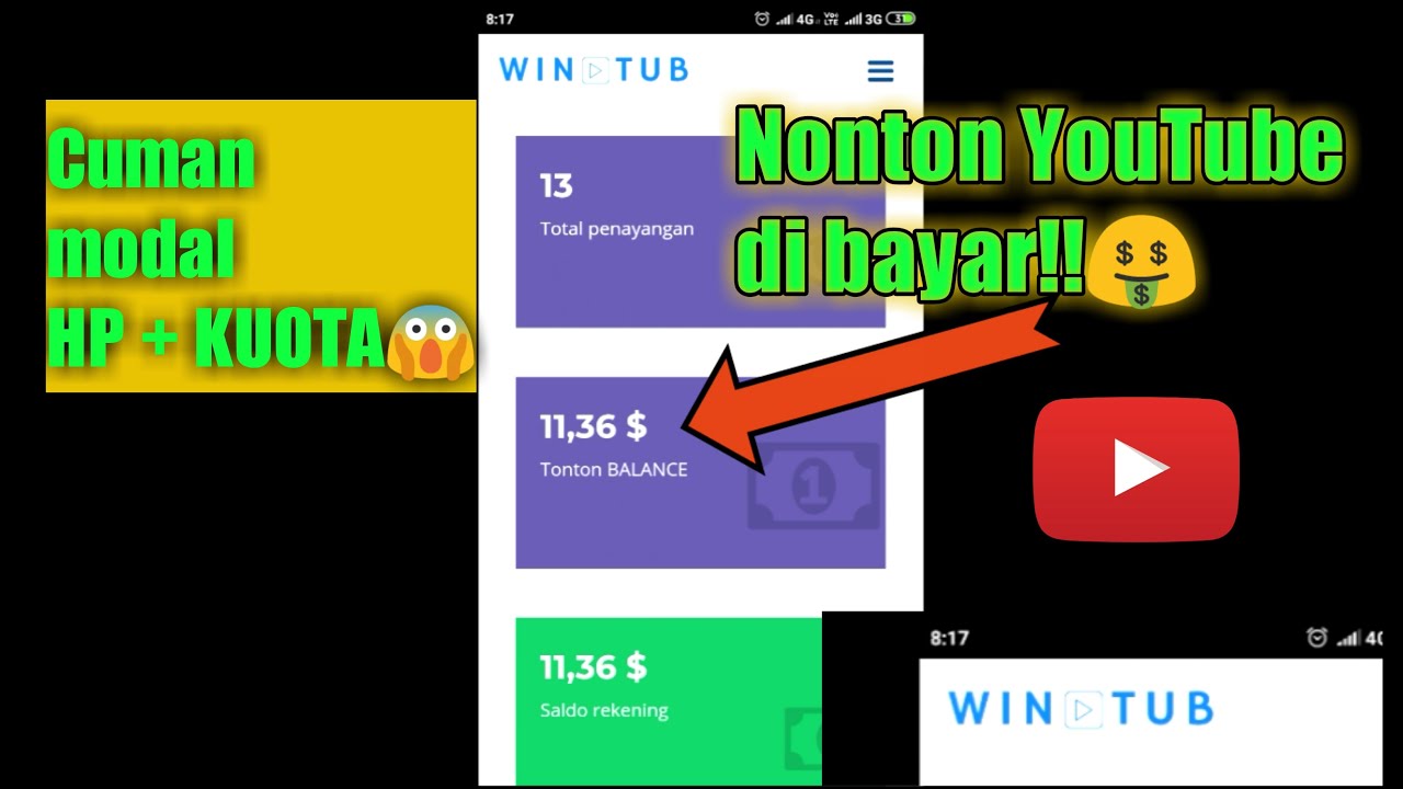 WINTUB - cara mendapatkan uang cepat - YouTube