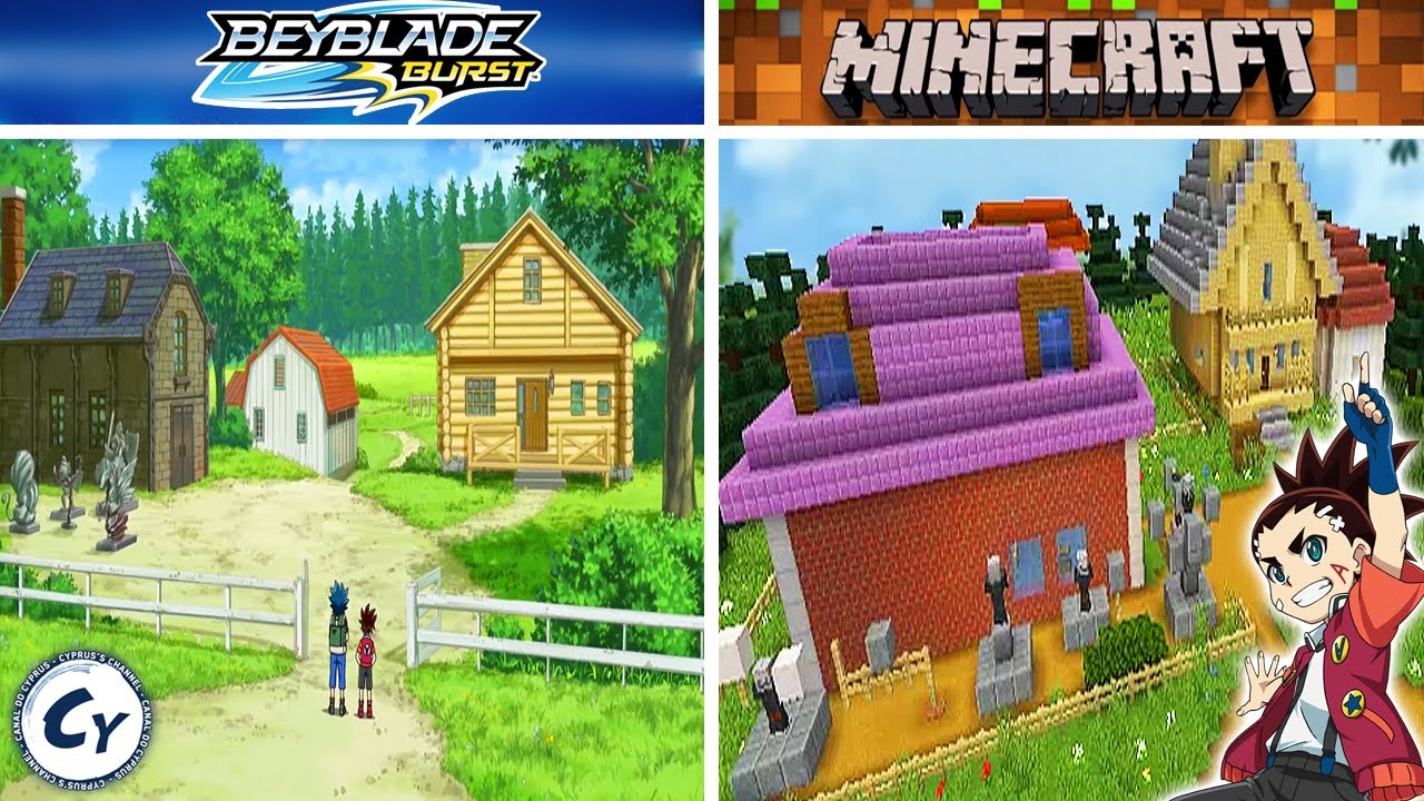 CASA DO AIGER NO MINECRAFT + DOWNLOAD! Beyblade Burst Minecraft Map ...