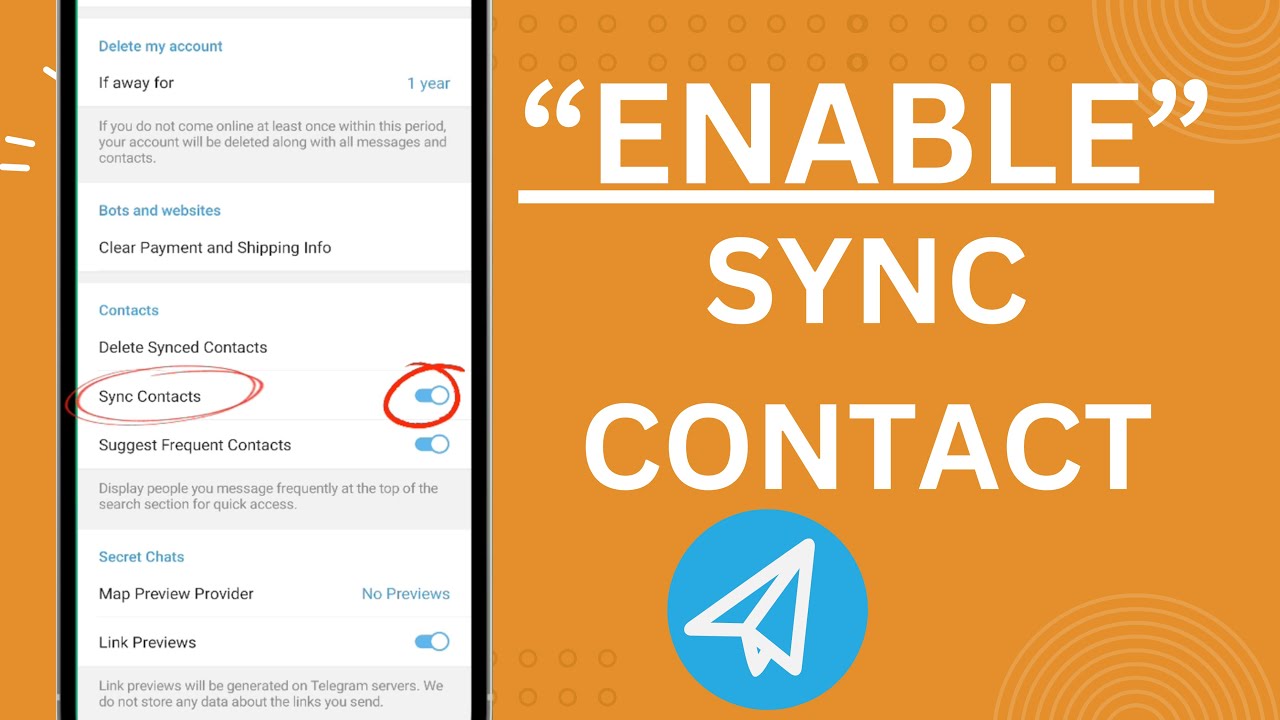 Turn On Sync Contacts On Telegram. |Technologyglance - YouTube