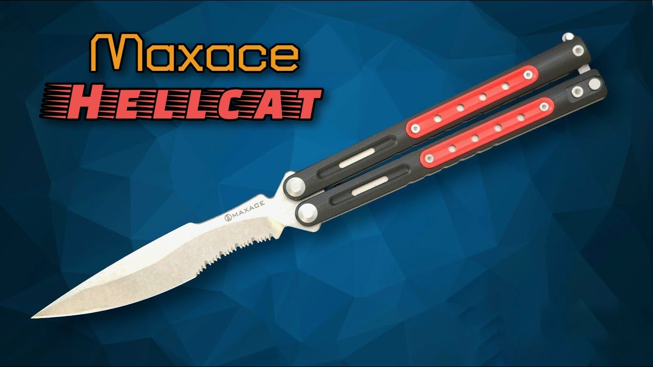 Maxace Hellcat Balisong: Great Big Bang for Buck Bali in Ti and Sandvik ...